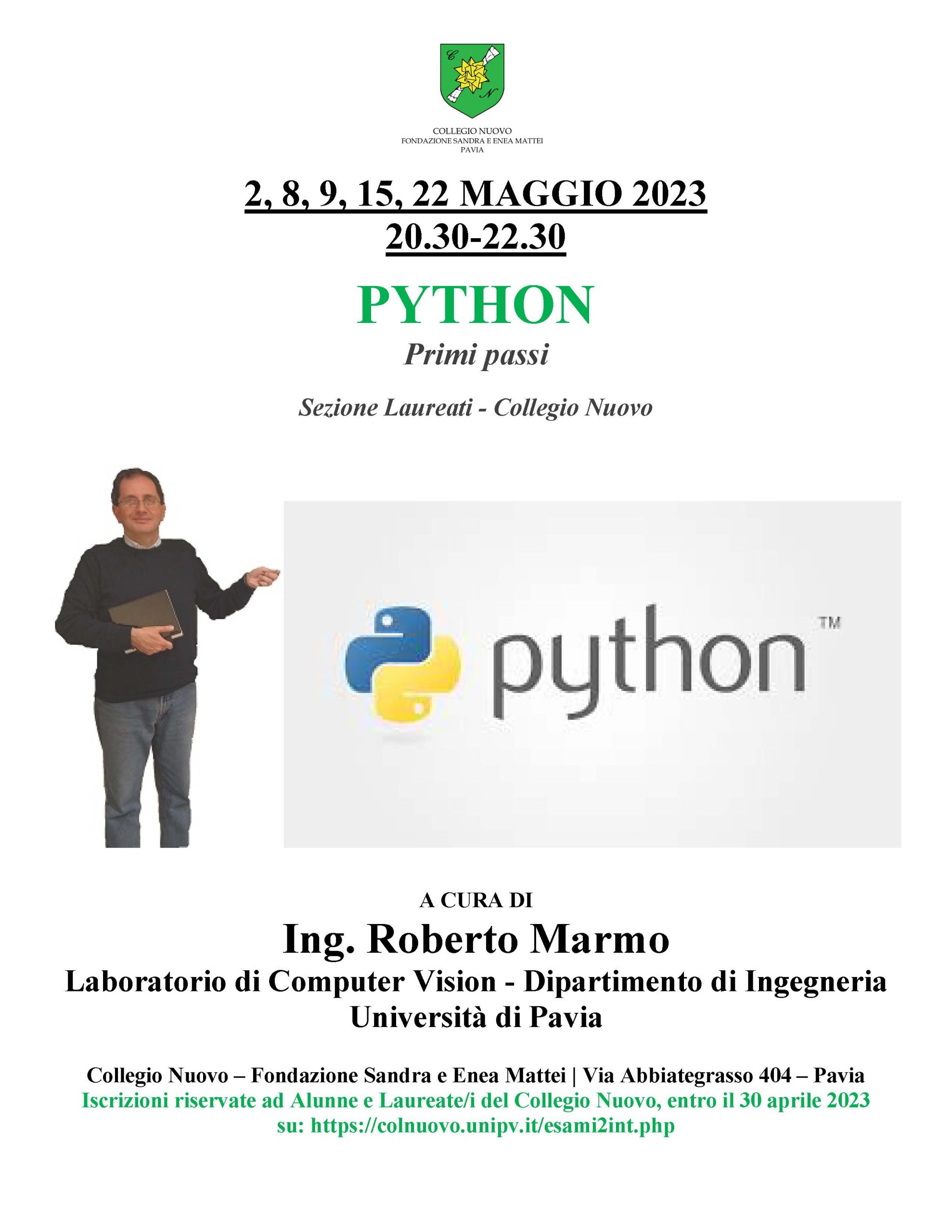 May 2 - May 22, 2023 - Python. First steps - New College