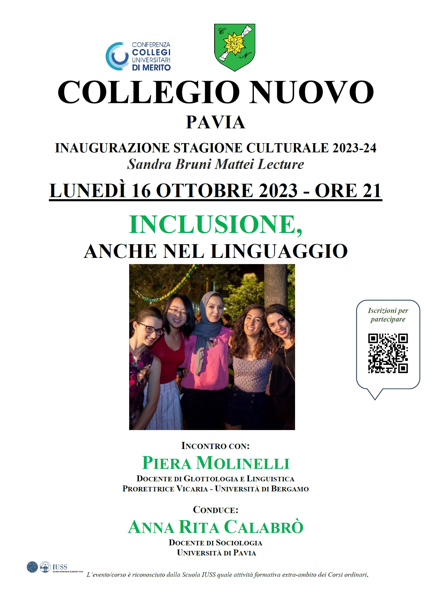 Sandra Bruni Mattei Lecture - Collegio Nuovo