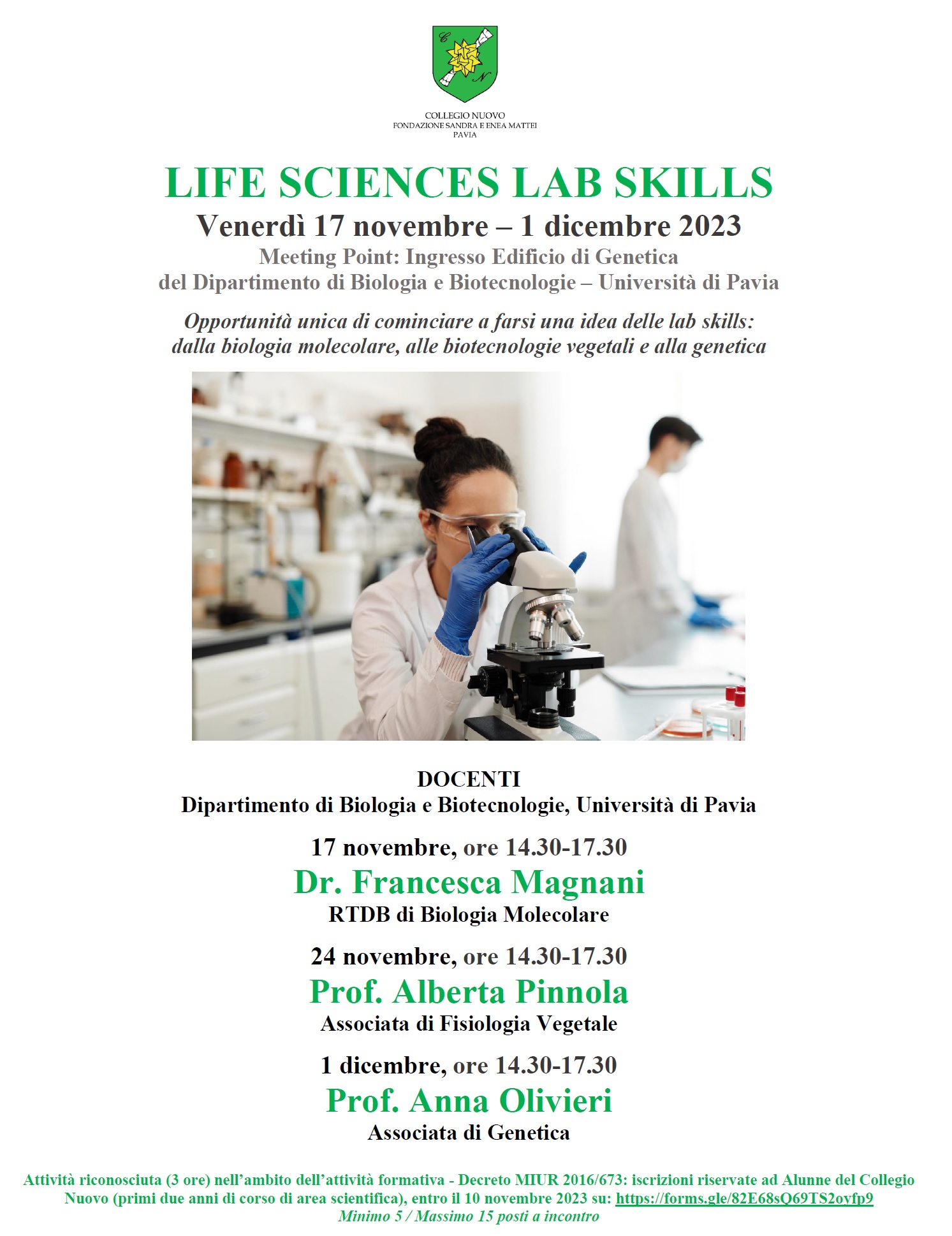 Life Sciences Lab Skills - New College