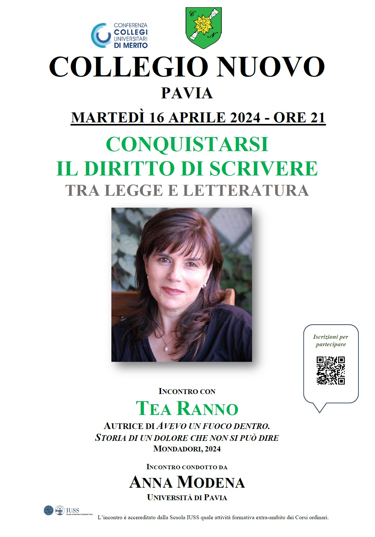 Earning the right to write - Collegio Nuovo