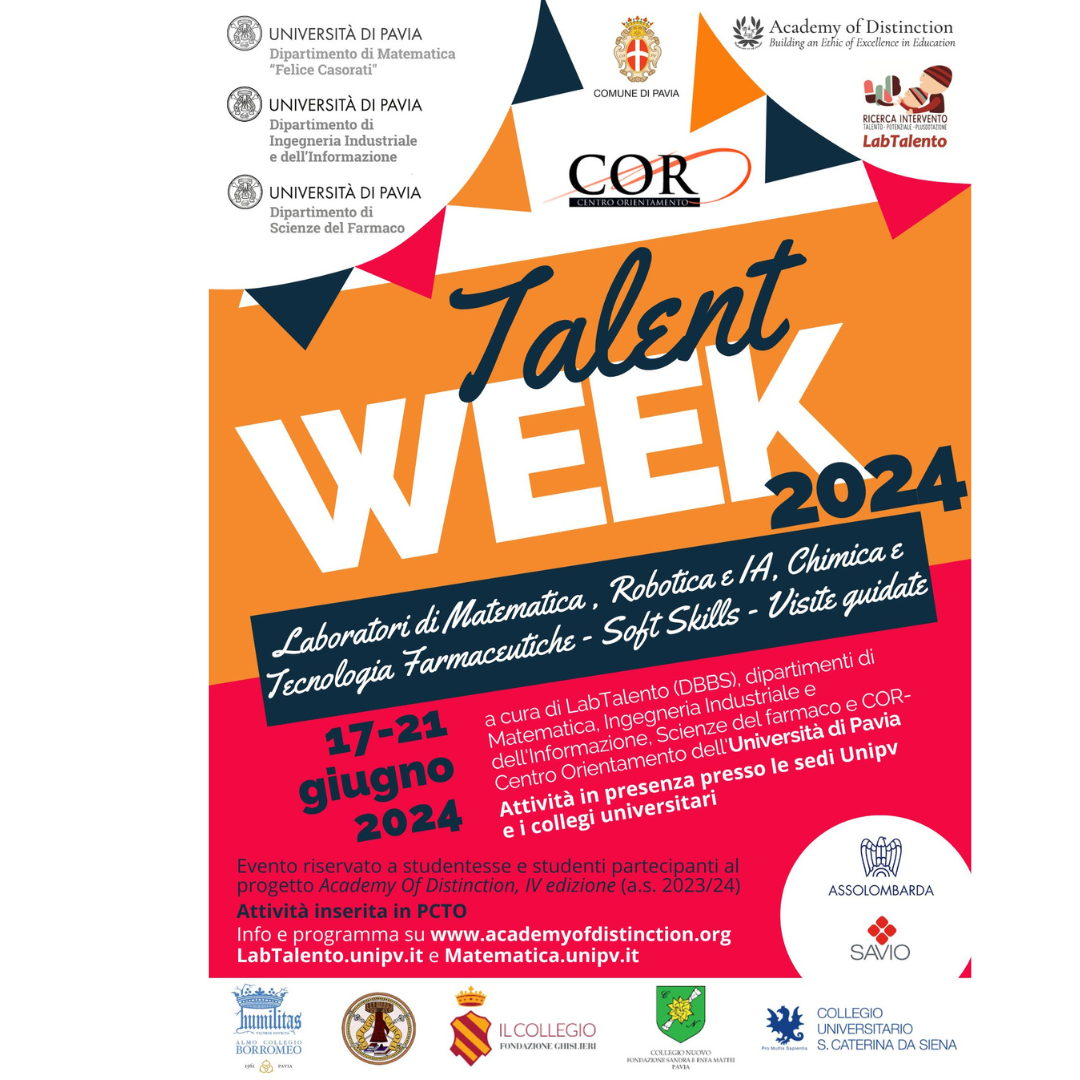 Talent Week 2024 - Collegio Nuovo