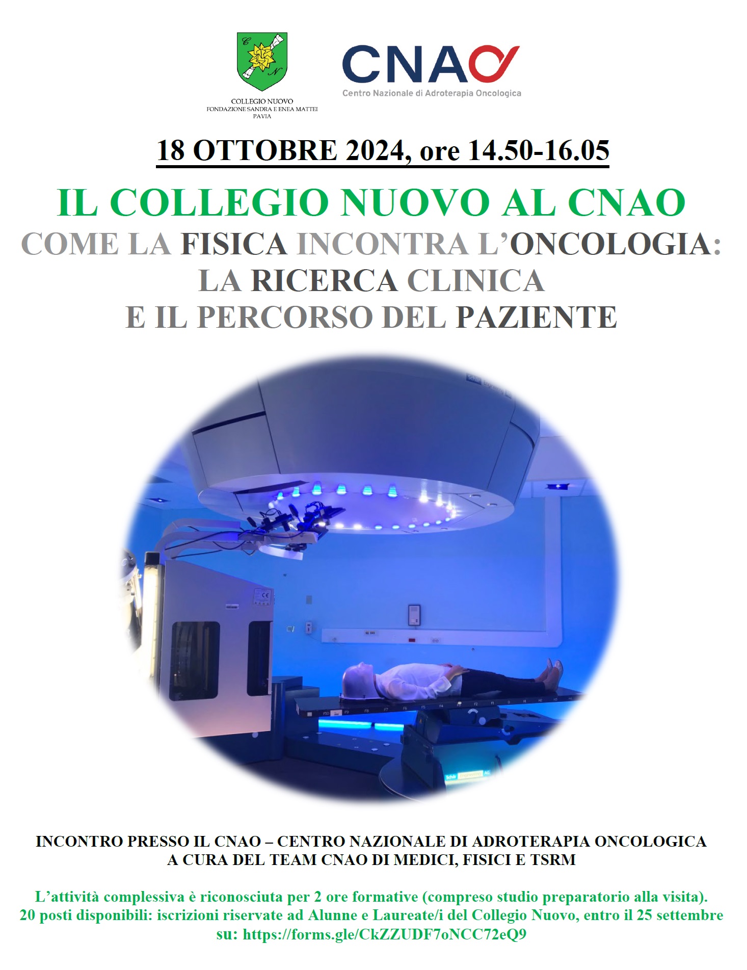 Il Collegio Nuovo al CNAO - Collegio Nuovo