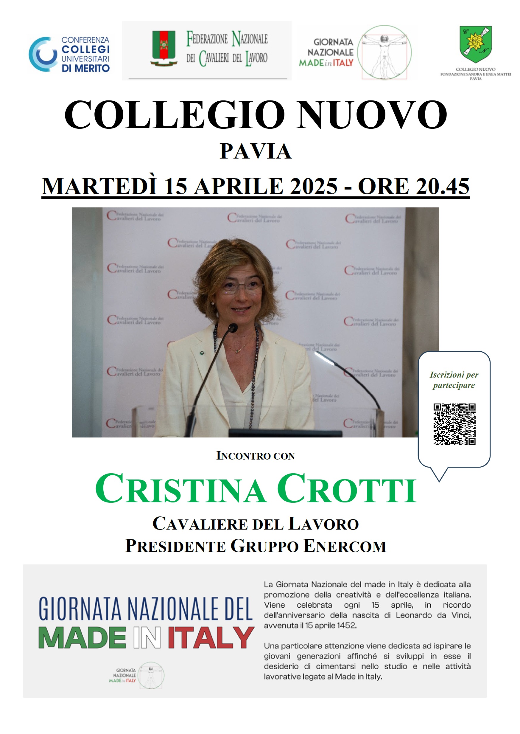 Giornata del Made in Italy - Collegio Nuovo